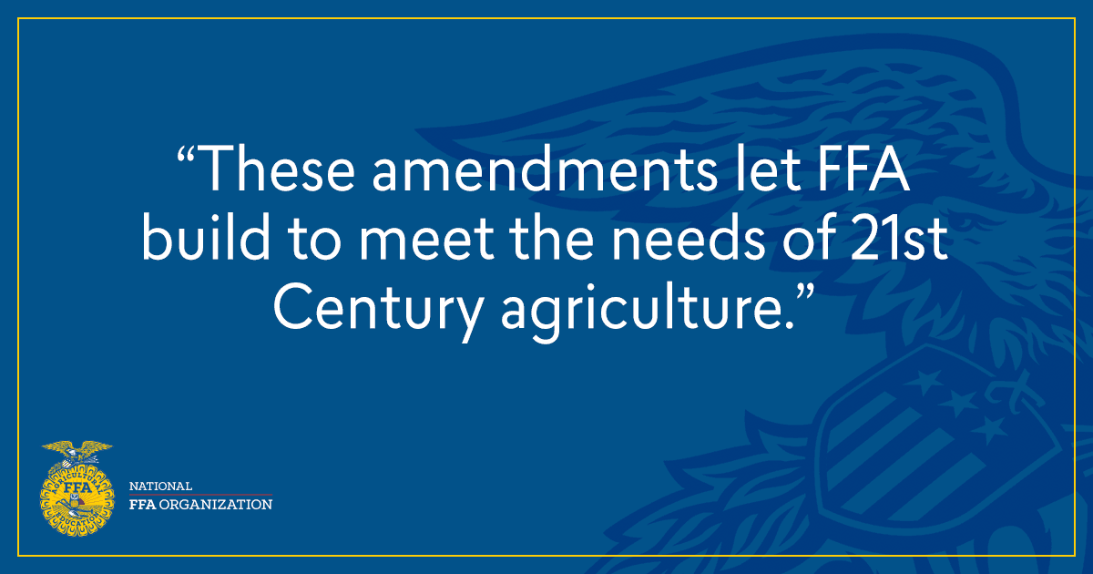 House Passes Bill to Modernize National FFA Charter | National FFA Organization
